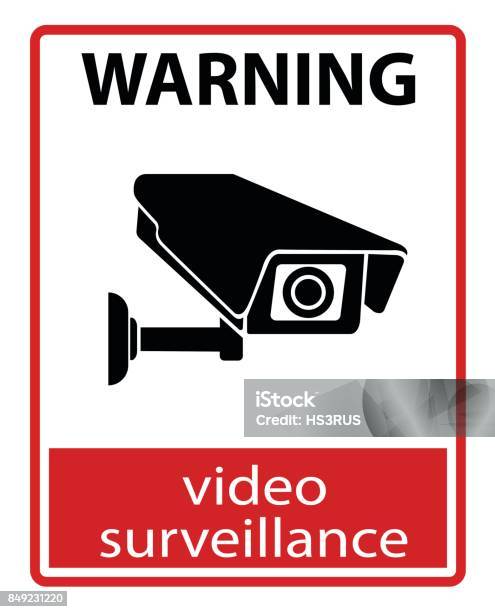 Cctv 카메라입니다 블랙 비디오 감시 Signvector 절연 보안 카메라에 대한 스톡 벡터 아트 및 기타 이미지 보안