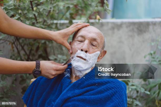 Barber Shaving Senior Man Stock Photo - Download Image Now - 60-69 ... Barber Shaving Senior Man Stock Photo - Download Image Now - 60-69 ...