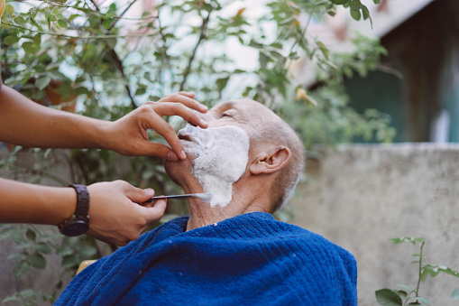 Barber Shaving Senior Man Stock Photo - Download Image Now - 60-69 ... Barber Shaving Senior Man Stock Photo - Download Image Now - 60-69 ...