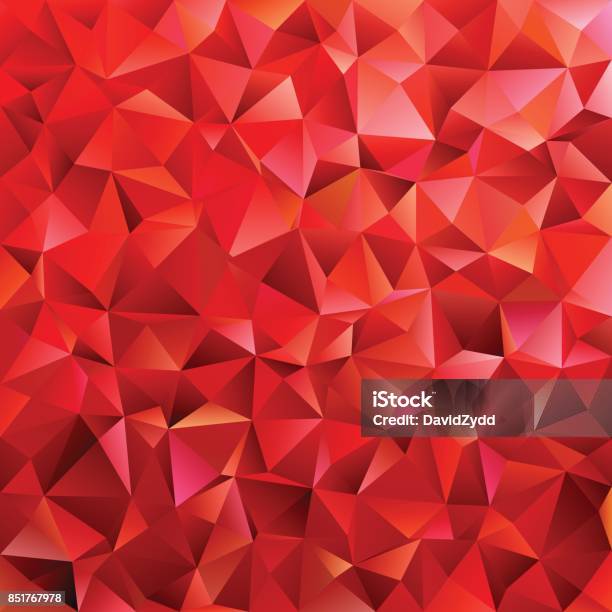 Dark Red Geometric Abstract Triangle Tile Pattern Background Polygon