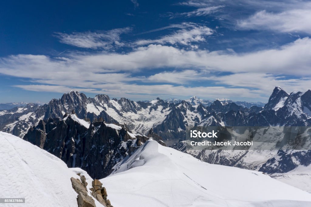 Aiguille Du Midi의 정상에서 알프스의 아름 다운 풍경입니다 미디 산에 대한 스톡 사진 및 기타 이미지 미디 산