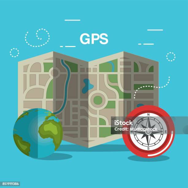 Gps 네비게이션 아이콘 지도 개념에 대한 스톡 벡터 아트 및 기타 이미지 개념 검색 고속도로 Istock