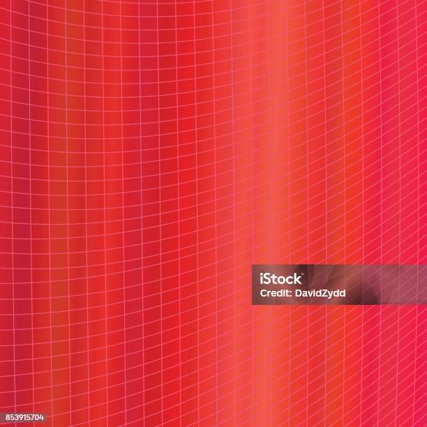 Red Dynamic Abstract Geometrical Grid Background Vector Graphic Design