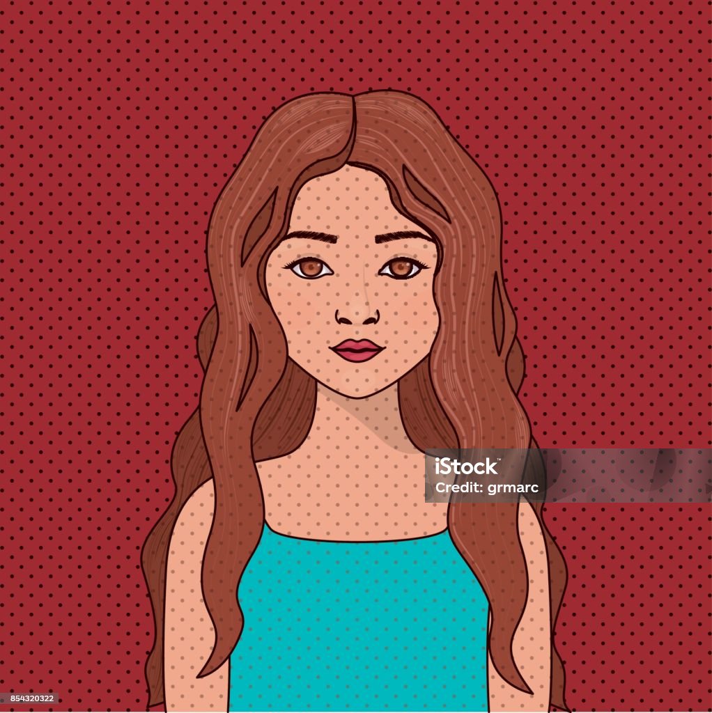 Young Woman Pop Art Style Stock Illustration Download Image Now