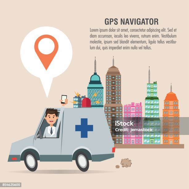 Gps 네비게이터와 위치 디자인 거리에 대한 스톡 벡터 아트 및 기타 이미지 거리 거리가 먼 검색 Istock