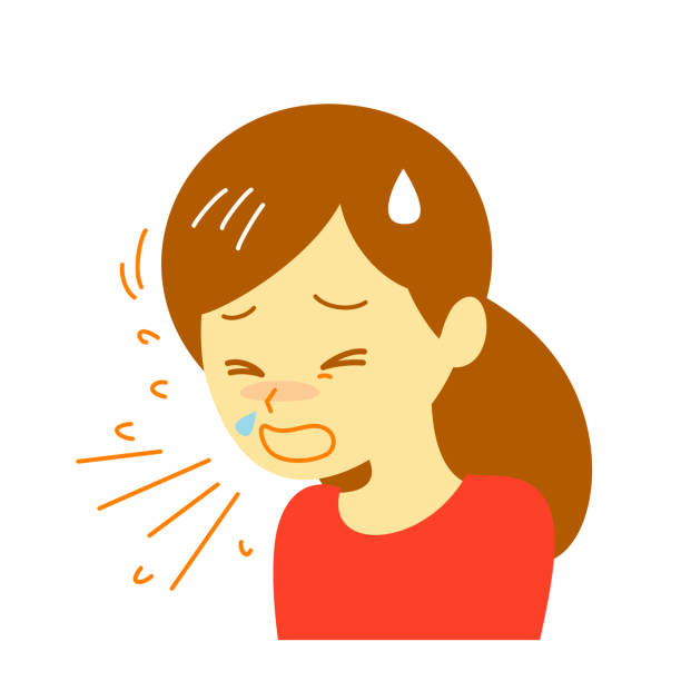 1900 Hayfever Sneezing Stock Illustrations Royalty Free Vector