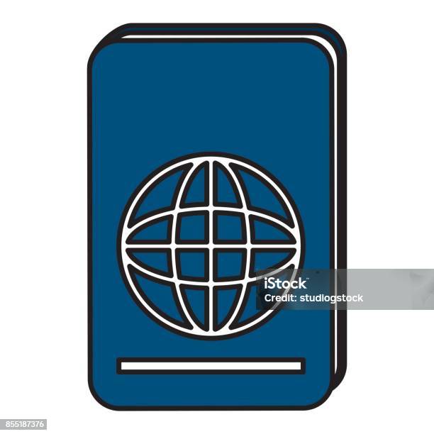 Passport Document Isolated Icon Stock Illustration Download Image Now