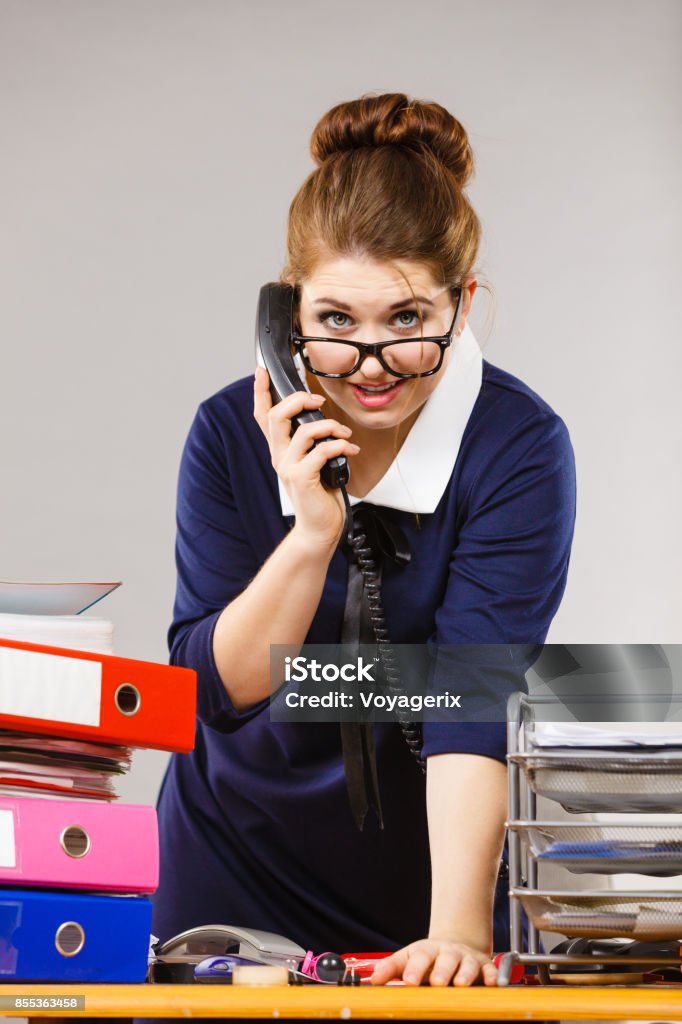 Happy Secretary Business Woman In Office Stock Photo - Download Image ... Happy Secretary Business Woman In Office Stock Photo - Download Image ...