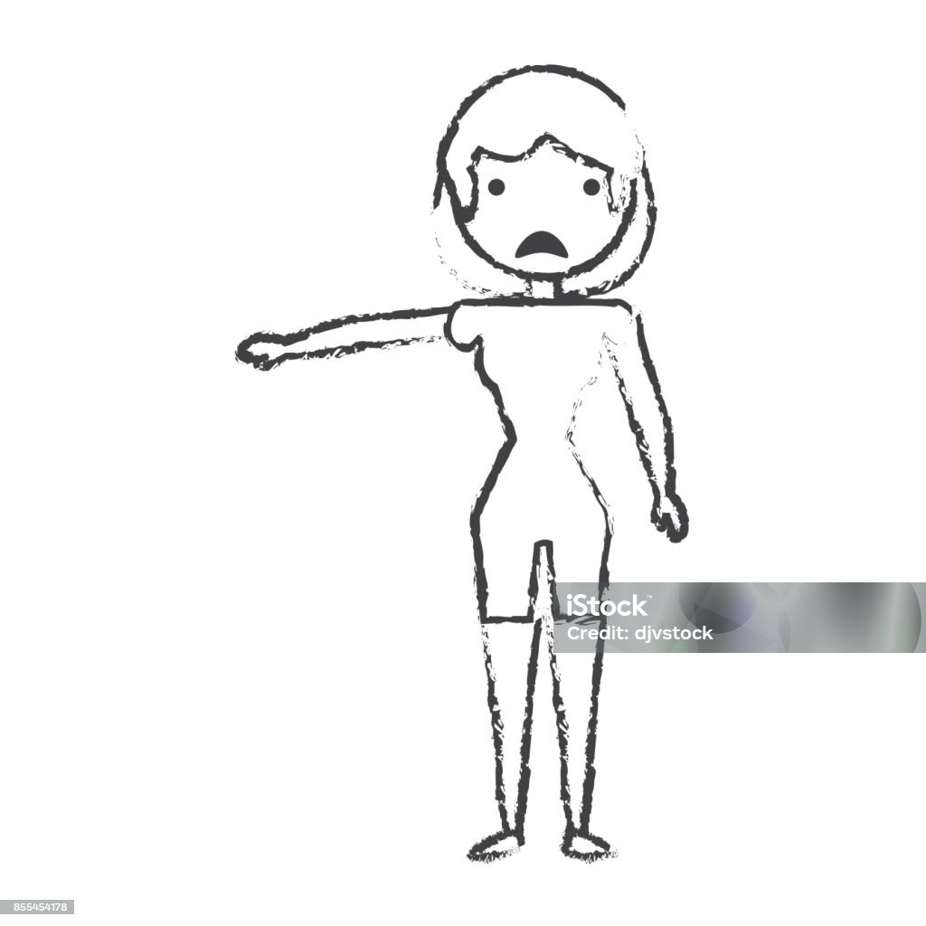 Sketch Female Mom Sad Stock Illustration Download Image Now Adult