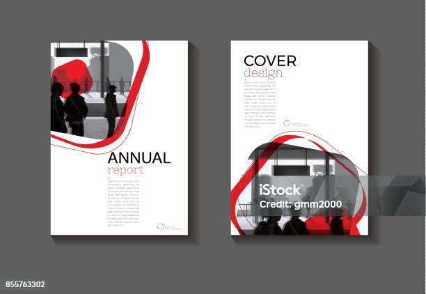 Desain Sampul Abstrak Merah Sampul Buku Modern Template Sampul Brosur