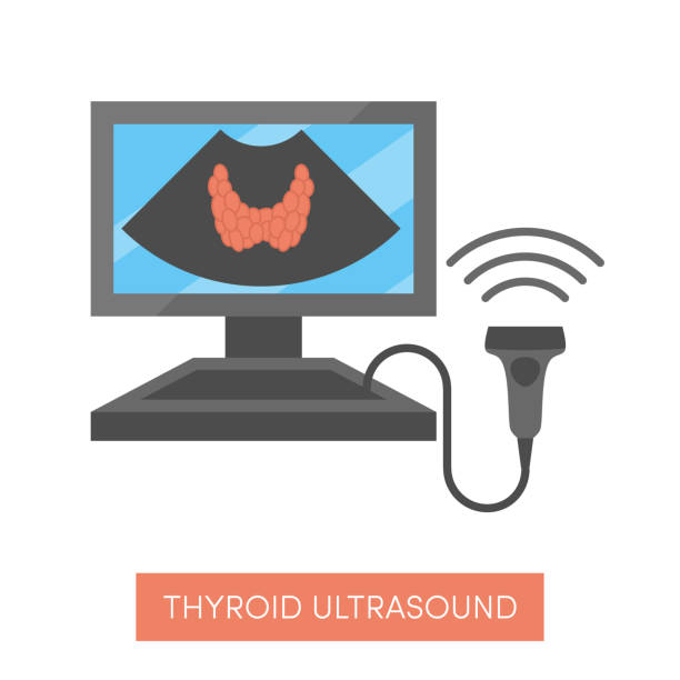 140 Thyroid Exam Ilustrasi Grafik Vektor And Clip Art Bebas Royalti