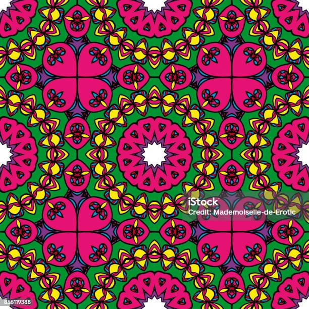 Colorfull 원활한 꽃 패턴입니다 장식적인 배경입니다 대 한 직물 또는 종이에 인쇄 벡터 일러스트 레이 션 T 셔츠에 대한