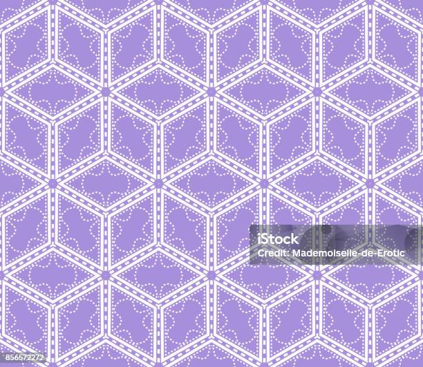 Pola Mulus Geometris Dekoratif Dengan Bentuk Abstrak Ilustrasi Vektor