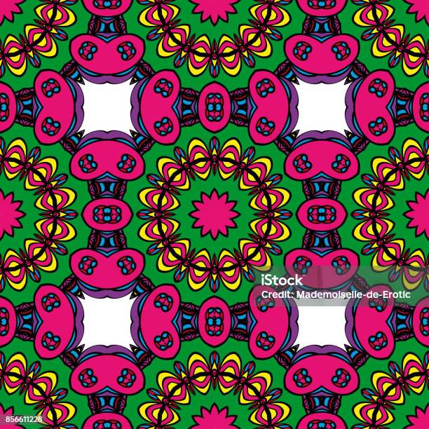 Colorfull 원활한 꽃 패턴입니다 장식적인 배경입니다 대 한 직물 또는 종이에 인쇄 벡터 일러스트 레이 션 T 셔츠에 대한
