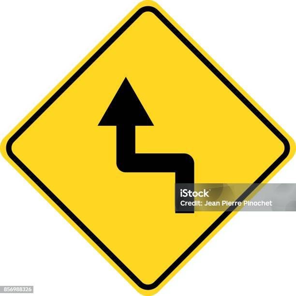 Sharp Turns Ahead Warning Sign Stock Illustration - Download Image Now ... Sharp Turns Ahead Warning Sign Stock Illustration - Download Image Now ...
