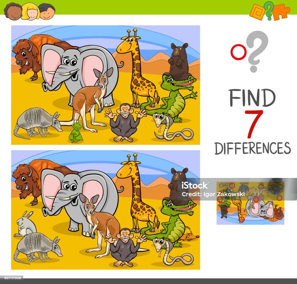 Cari Perbedaan Permainan Dengan Hewan Liar Ilustrasi Stok - Unduh ... Cari Perbedaan Permainan Dengan Hewan Liar Ilustrasi Stok - Unduh ...
