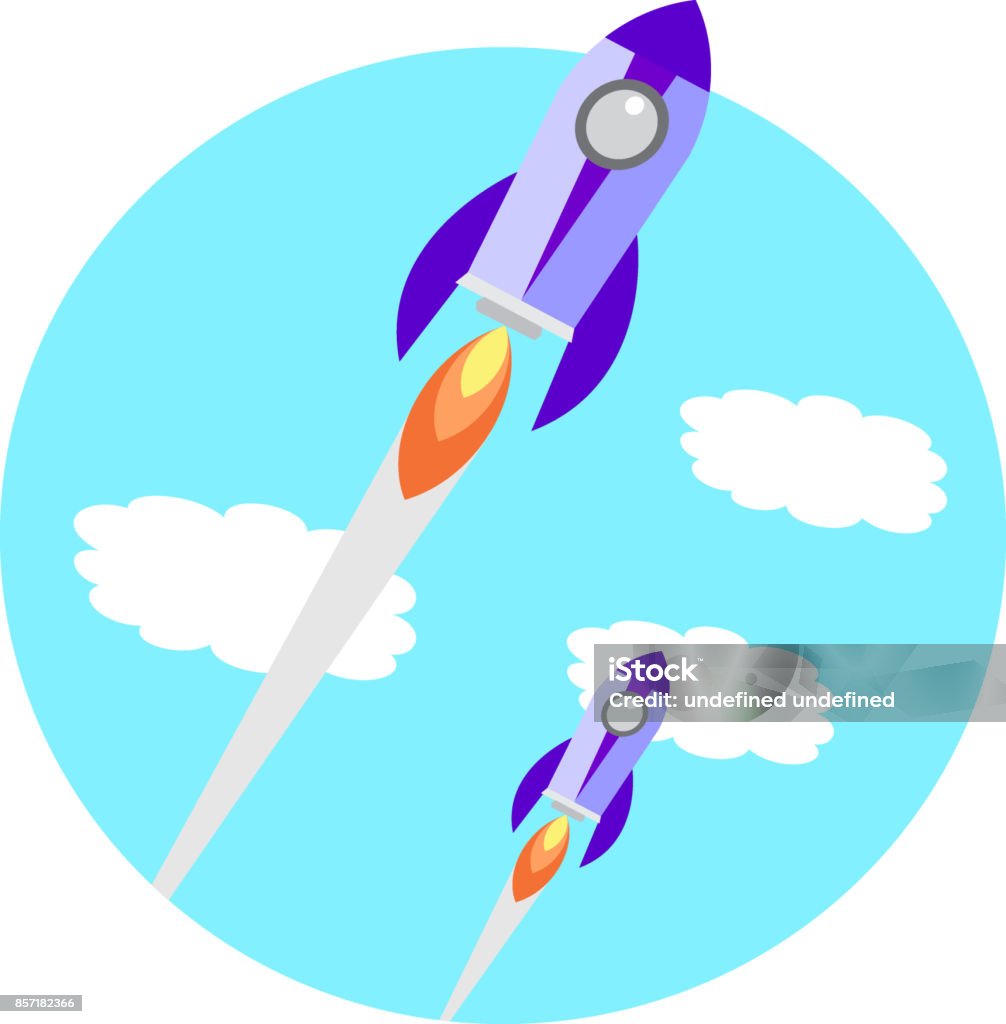 Ilustración de Icono De Círculo De Cohete De La Lanzadera De Espacio ... Ilustración de Icono De Círculo De Cohete De La Lanzadera De Espacio ...