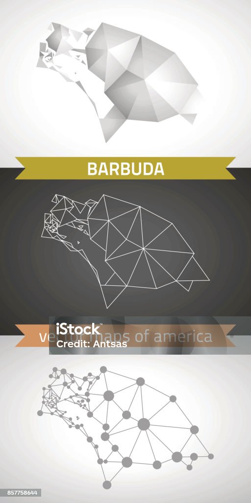 Barbuda Set Graphic Vector Maps Of Barbuda Polygonal Grey Mosaic ... Barbuda Set Graphic Vector Maps Of Barbuda Polygonal Grey Mosaic ...