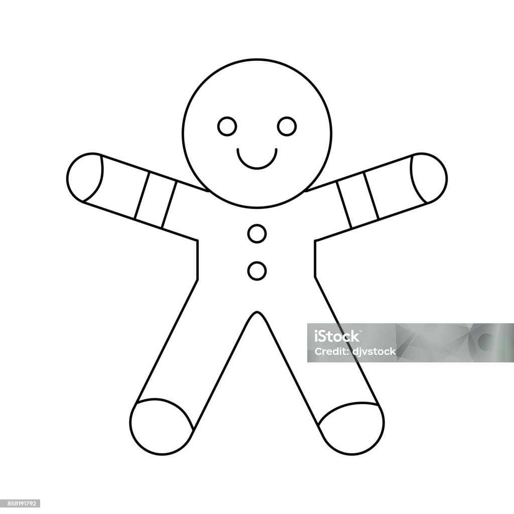 Gingerbread Man Cookie Icon Stock Illustration Download Image Now Arts Culture And