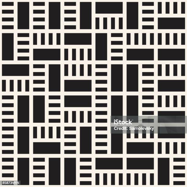 Pola Mulus Vektor Mesh Tekstur Berulang Kisi Linear Dengan Bentuk Kacau