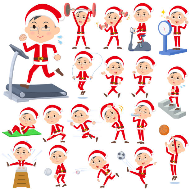 280 Muscle Santa Stock Illustrations Royalty Free Vector Graphics