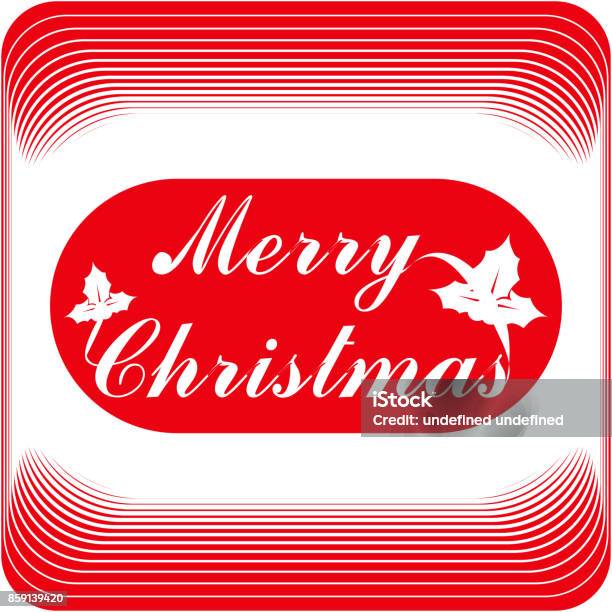 Ilustración De Feliz Navidad Tarjeta O Plantilla Diseño De Letras Y Más