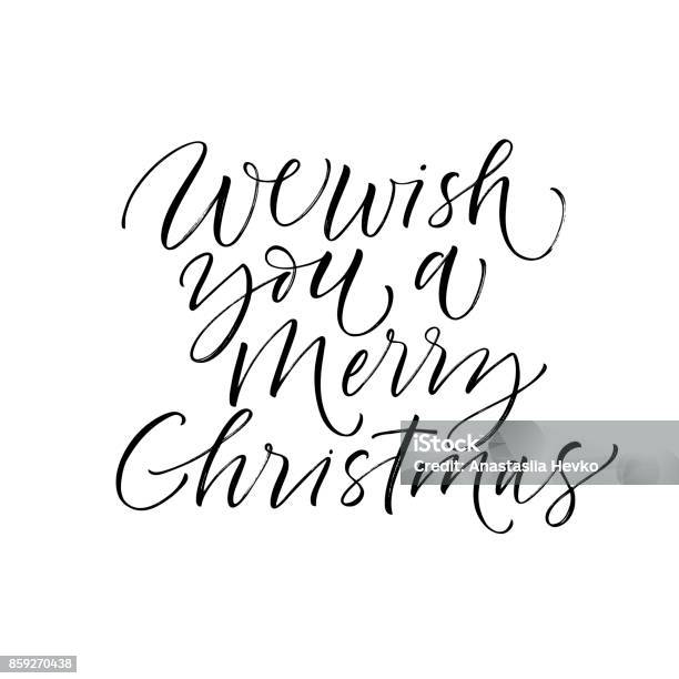 We Wish You A Merry Christmas Card Stock Illustration Download Image