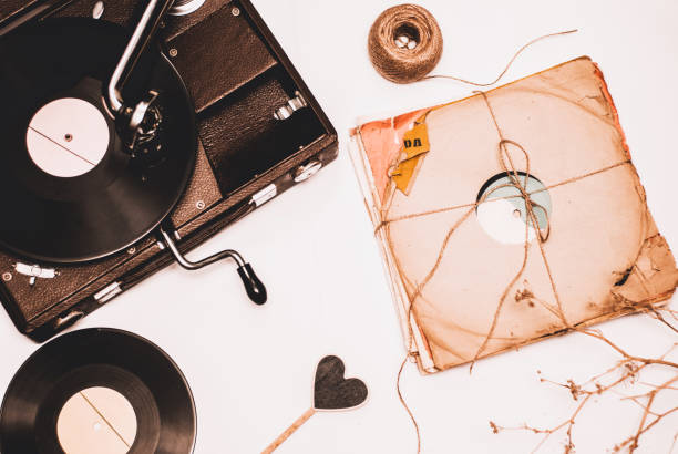 Free picture: gramophone, pile, vinyl plate, album, nostalgia, analog ...