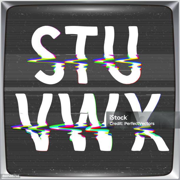 Font Dengan Efek Kesalahan Pada Latar Belakang Layar Tv Vektor ... Font Dengan Efek Kesalahan Pada Latar Belakang Layar Tv Vektor ...