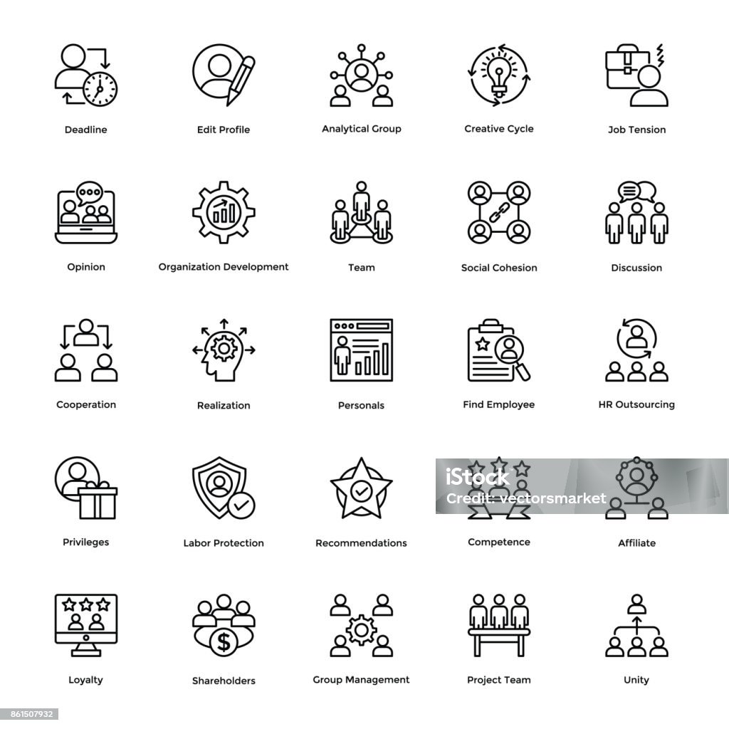 Project Management Line Vector Icons Set 2 Stock Illustration ... Project Management Line Vector Icons Set 2 Stock Illustration ...
