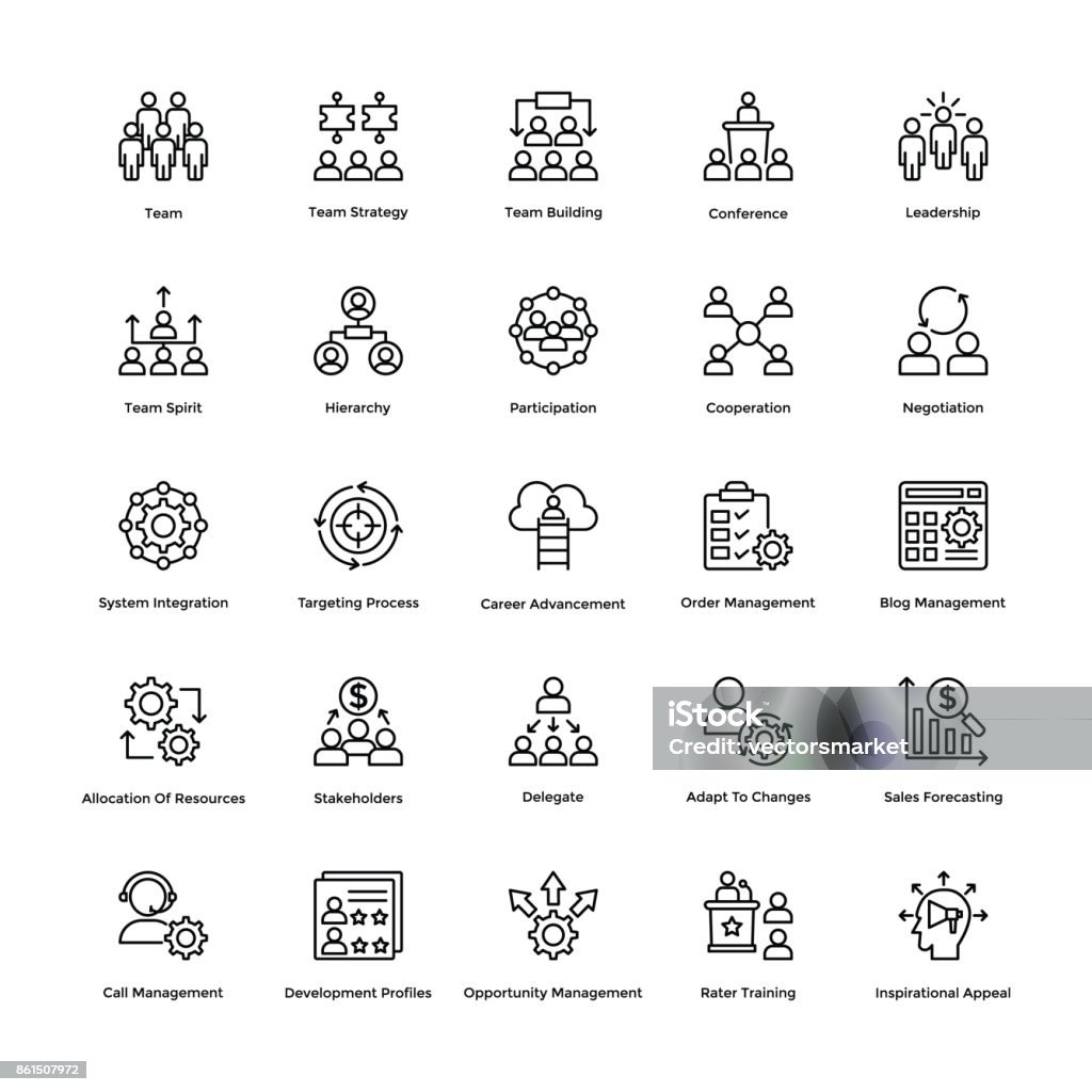 Project Management Line Vector Icons Set 3 Stock Illustration ... Project Management Line Vector Icons Set 3 Stock Illustration ...