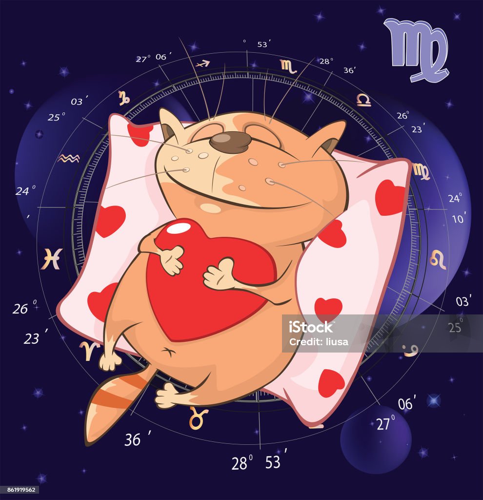 Illustration Der Astrologische Tierkreis Zeichen Jungfrau Cartoon ... Illustration Der Astrologische Tierkreis Zeichen Jungfrau Cartoon ...