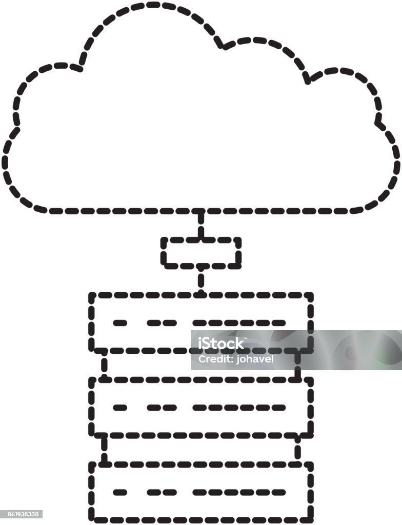 Data Base Center Server Cloud Computing Connection Storage Stock