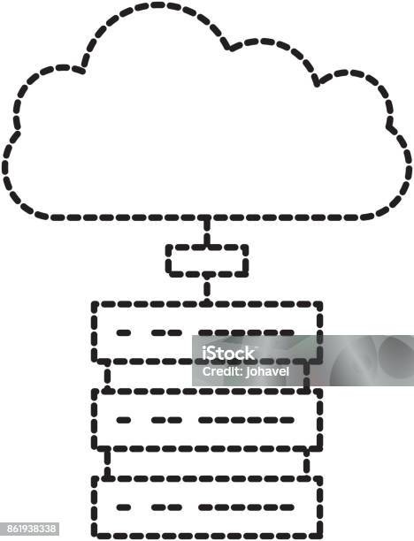 Data Base Center Server Cloud Computing Connection Storage Stock