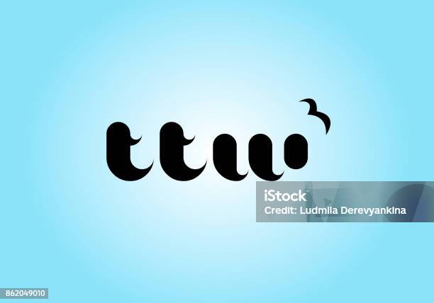 Letter Ttw Logo Template Premium Monogram Business Sign Universal Vector Icon Stock Illustration