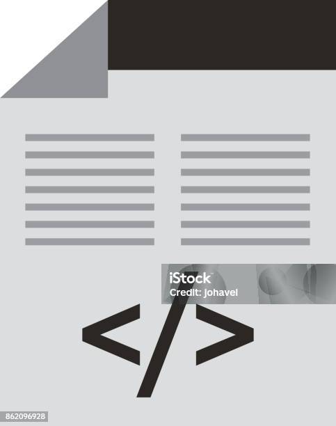 Programming Window With Script Of Coding Data Stock Illustration Download Image Now Binary