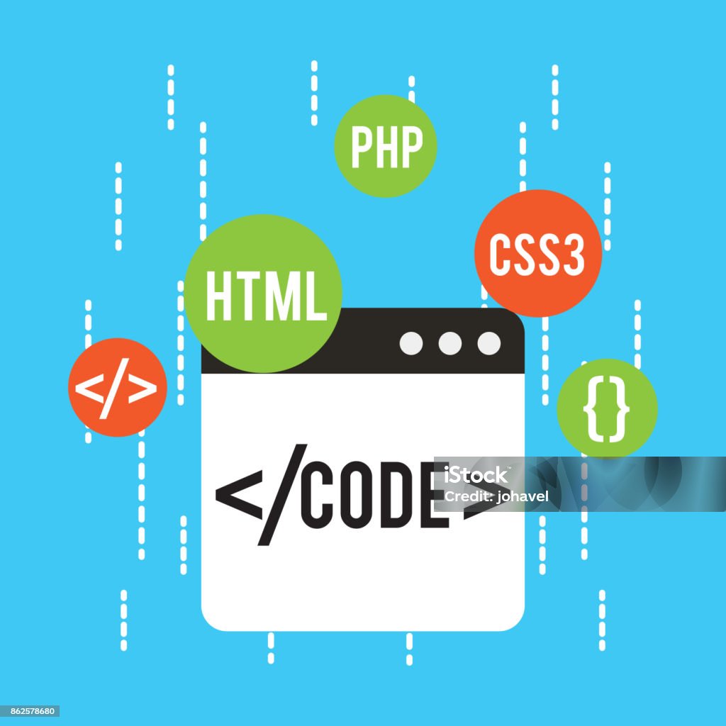 Web 開発コード Html Css Php Guiのベクターアート素材や画像を多数ご用意 Gui Html イラストレーション