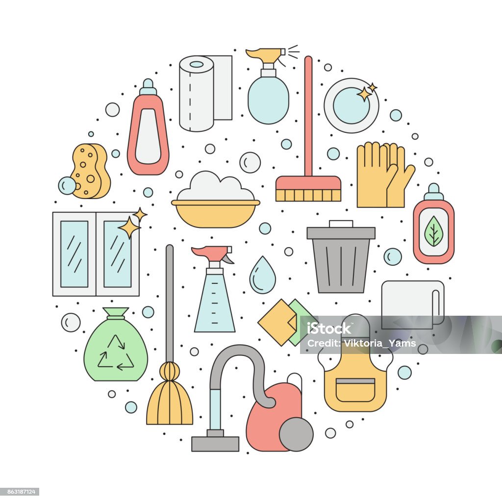 Reinigung Umriss Kreis Vektorgrafik Stock Vektor Art und mehr Bilder ... Reinigung Umriss Kreis Vektorgrafik Stock Vektor Art und mehr Bilder ...