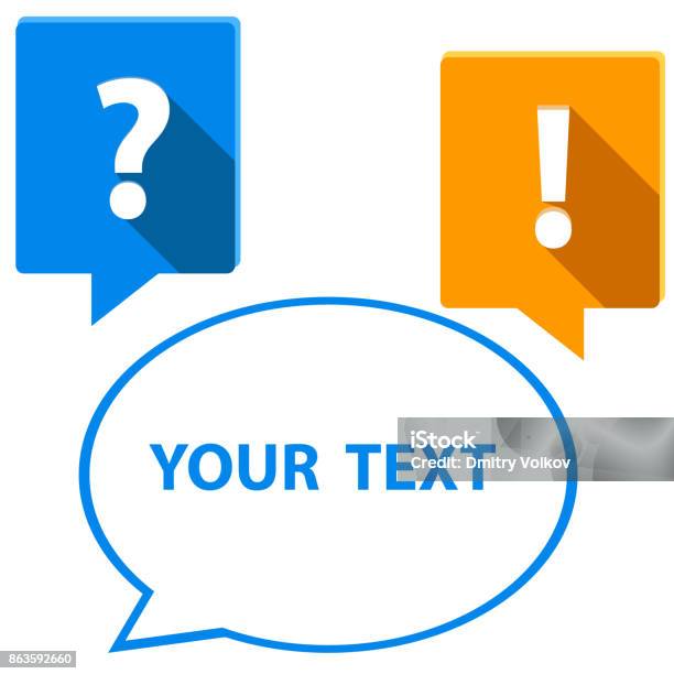 Point Dinterrogation Point Dexclamation Icône De Message Vecteurs