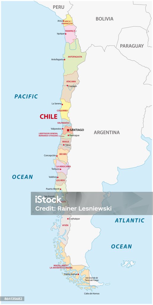 Vetores de Mapa De Administrativo E Político Do Chile e mais imagens de ... Vetores de Mapa De Administrativo E Político Do Chile e mais imagens de ...