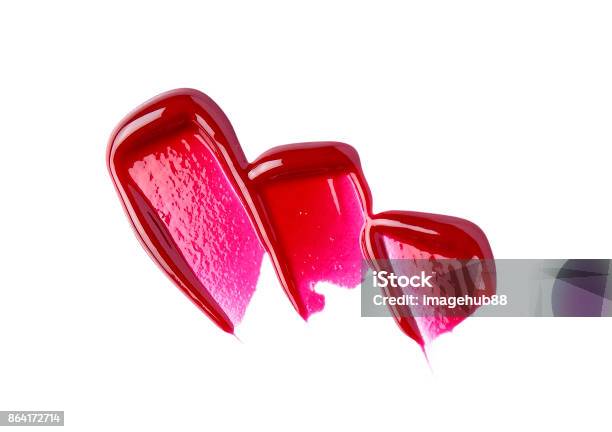 Lip Gloss 흰색 바탕에 그림자와 0명에 대한 스톡 사진 및 기타 이미지 0명 개인 장식품 립글로스 Istock