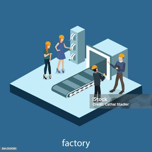 Laboratorium Penelitian Ilustrasi Vektor 3d Isometrik Dengan Bahan