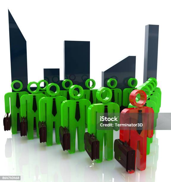 3d 팀 리더 보스 회사 팀웍 정보 관련 비즈니스와 사람들의 디자인에 3 차원 일러스트 레이 션 개발에 대한 스톡 사진 및 기타