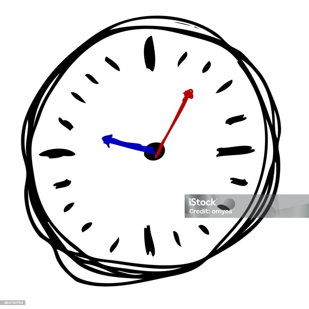 Sketsa Gambar Tangan Jam Ilustrasi Stok Unduh Gambar Sekarang Istock