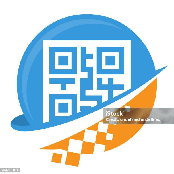Qr 코드 서비스 공급자에 대 한 디지털 비즈니스를 위한 아이콘 아이콘 로고에 대한 스톡 벡터 아트 및 기타 이미지 로고