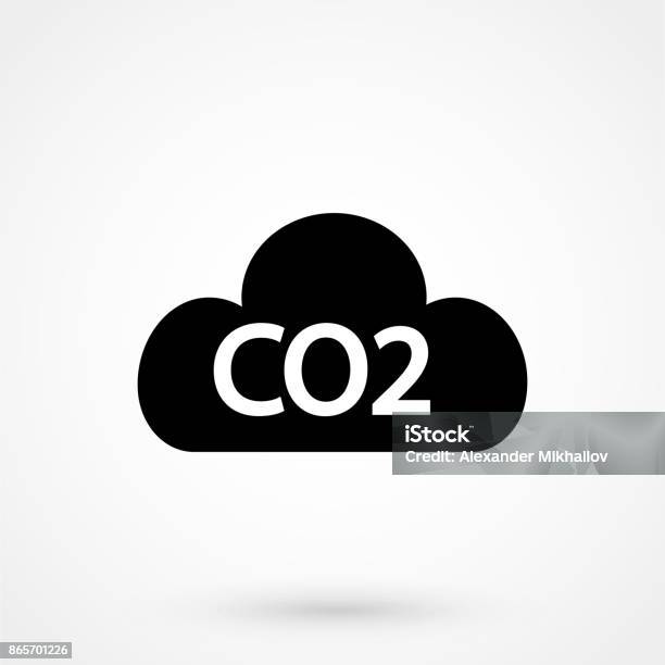 Ikon Co2 Simbol Rumus Karbon Dioksida Ilustrasi Vektor Tanda Ilustrasi