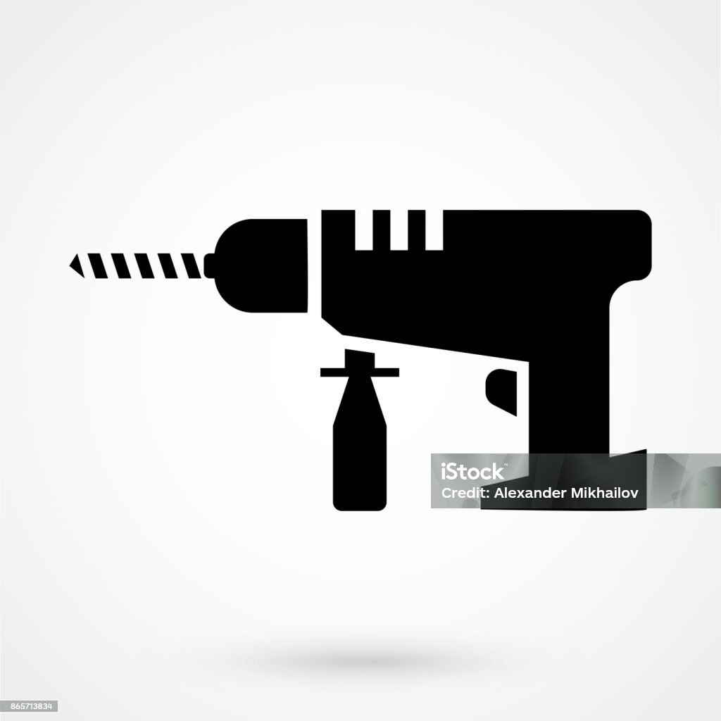 Drill 아이콘크기 구멍 뚫기에 대한 스톡 벡터 아트 및 기타 이미지 구멍 뚫기 기계공 기업 재무와 산업 Istock