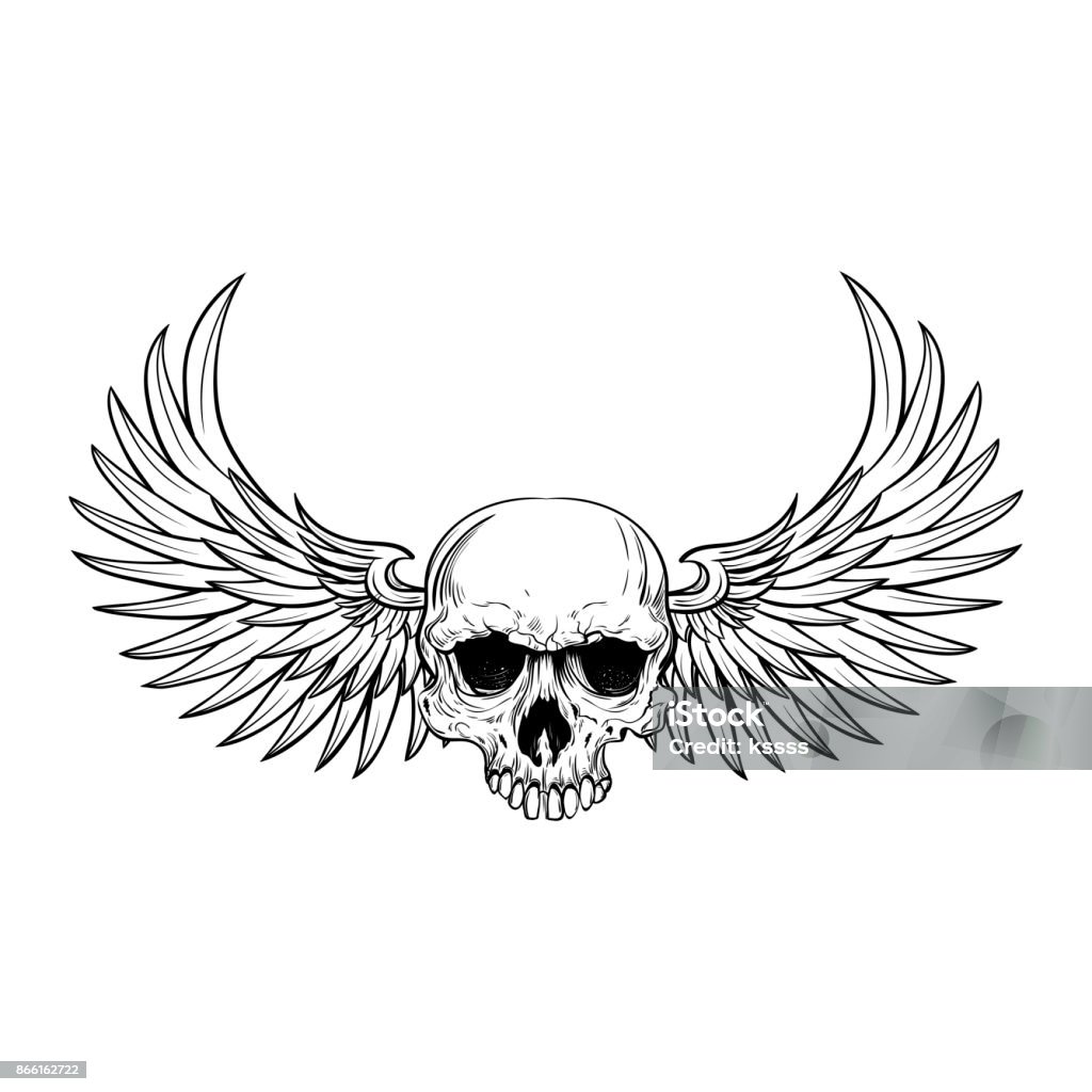 Skull Wings Tattoo