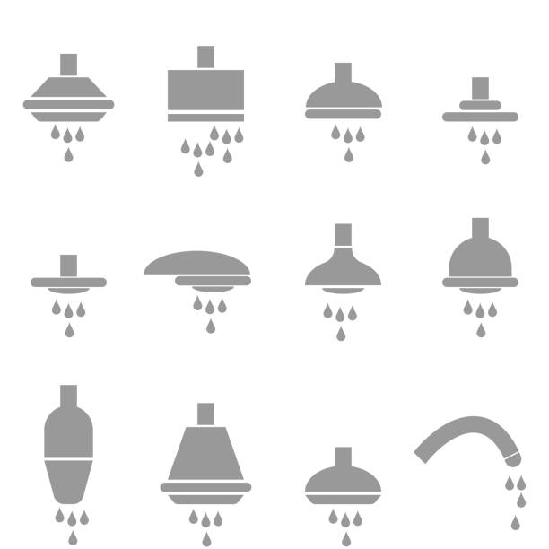 140 Modern Shower Heads Stock Illustrations Royalty Free Vector