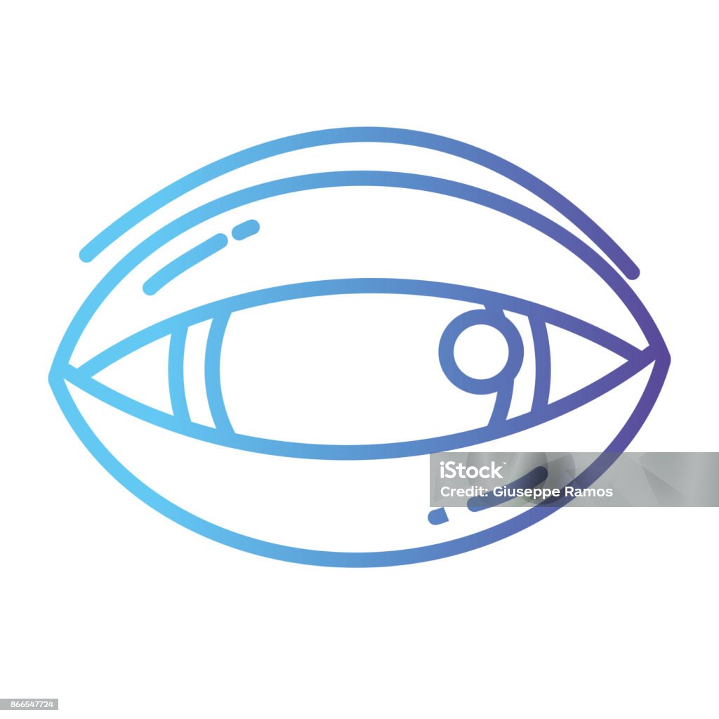 Ilustración De Ojo Humano Línea Icono Óptico De La Visión Y Más